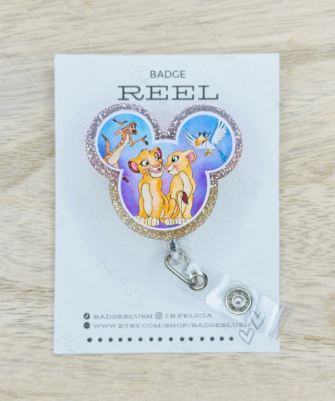 Lion King Badge Reel, Simba Badge Reel, Nala Badge Reel, Nurse Badge ...