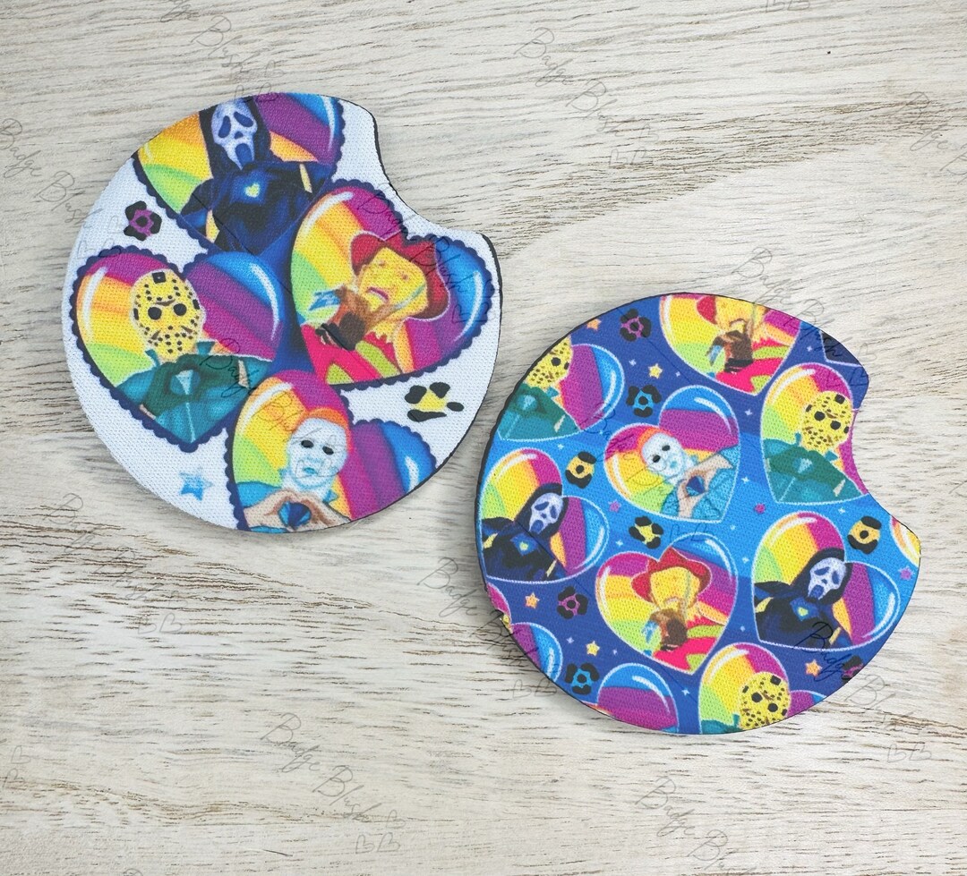 Michael Myers Car Coster Lisa Frank Horror - Etsy