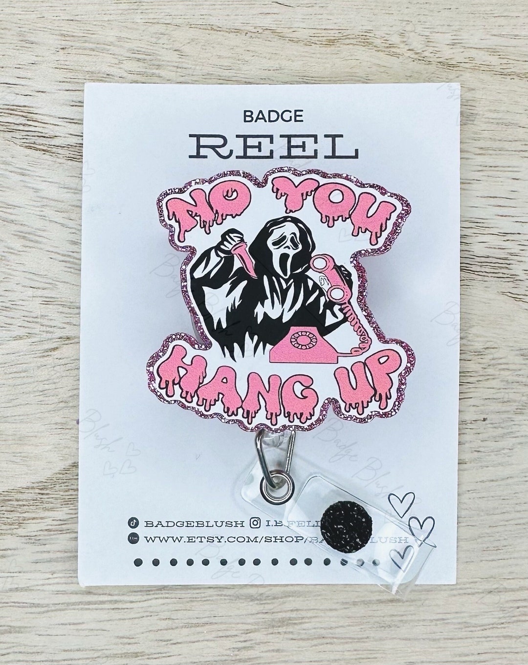 Scream Badge Ghost Face ID Badge Halloween Badge Horror - Etsy