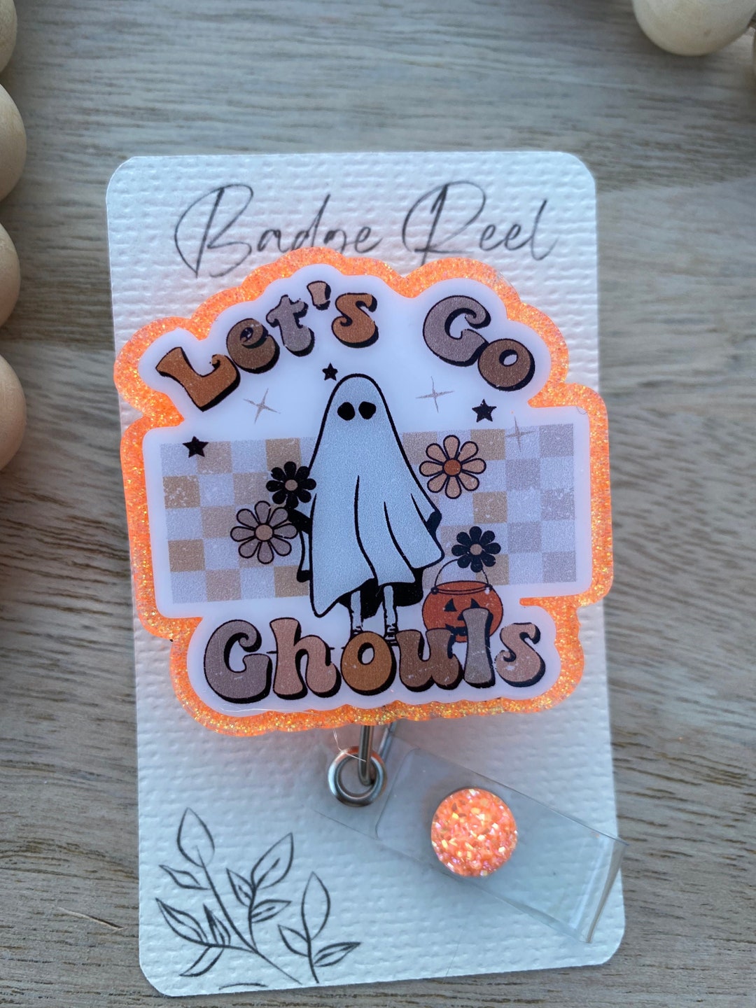 Ghost Badge Reel Cute Ghost Badge Reel Halloween Badge Reel - Etsy