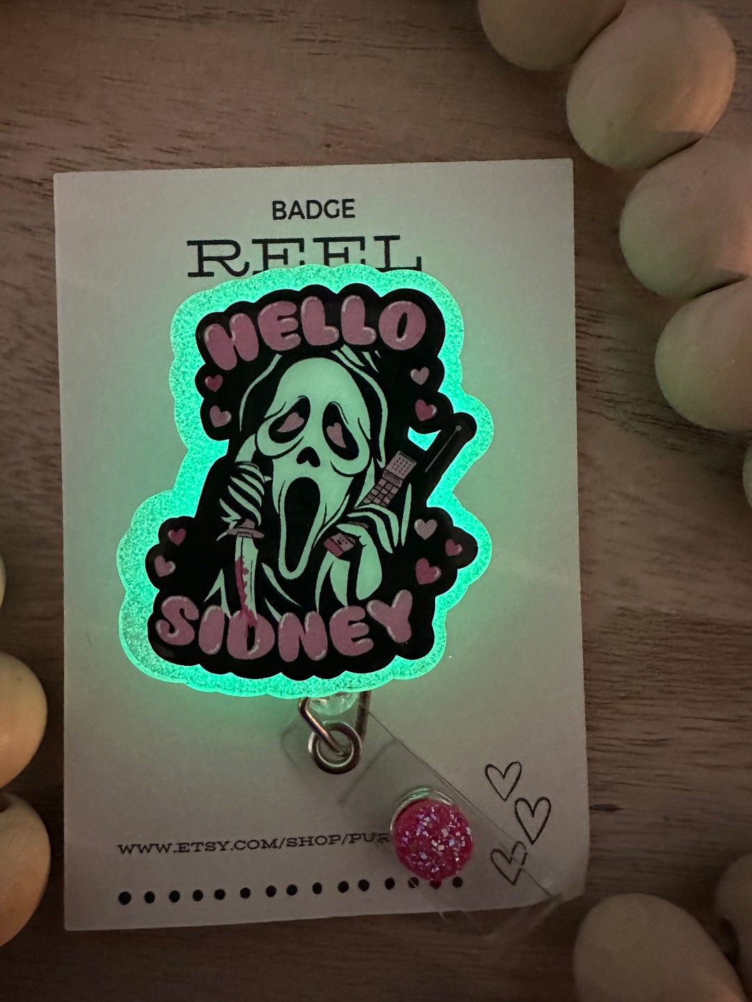 Scream Badge Ghost Face ID Badge Halloween Badge Horror - Etsy