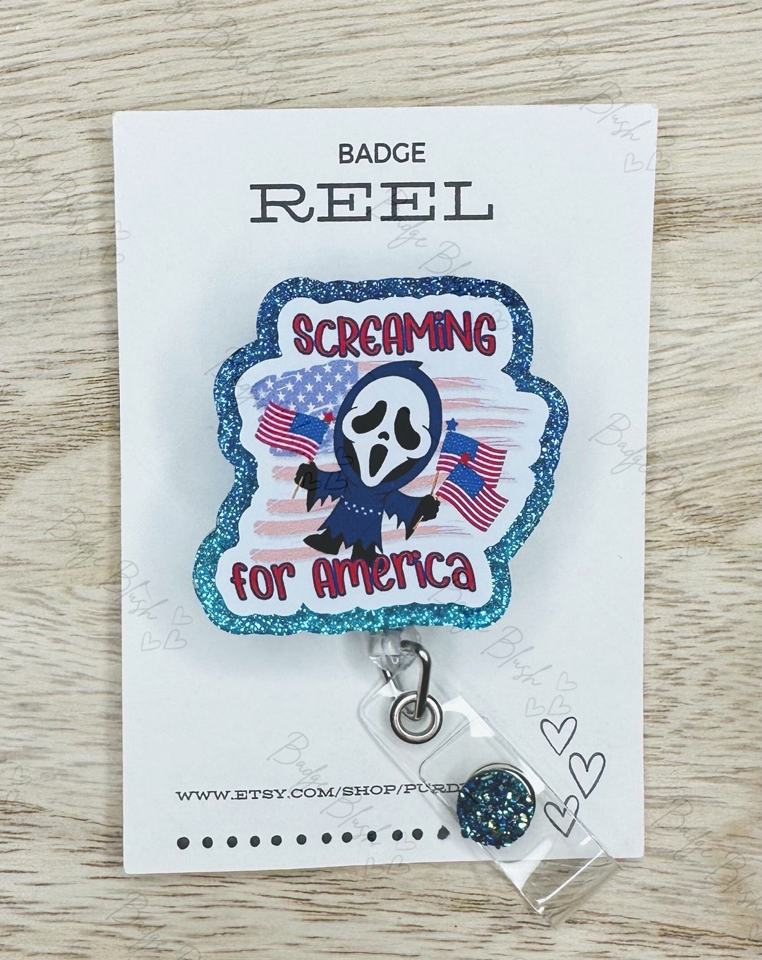 4th of July Badge Reel, Independence Badge Reel, Nurse Badge Reel ...