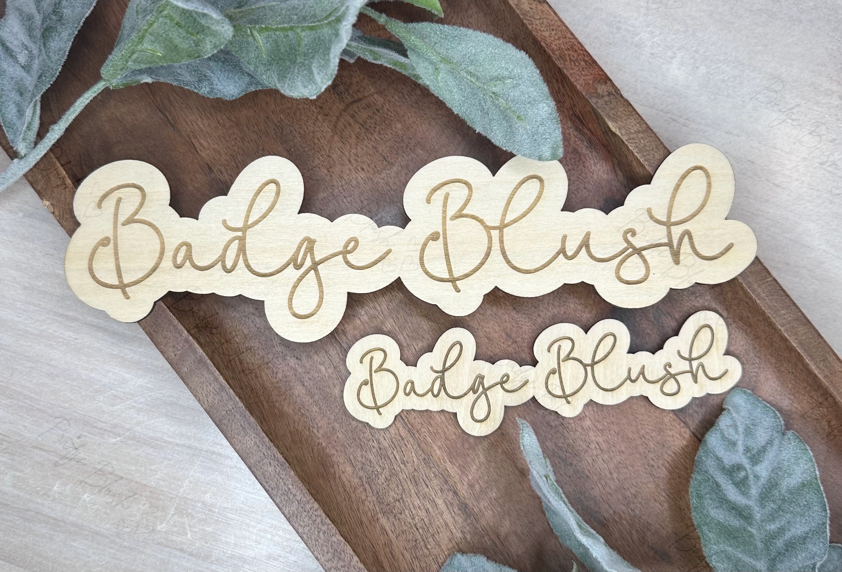 Wood Watermark Laser Cut Wood Name 3D Logo Business Watermark Physical ...