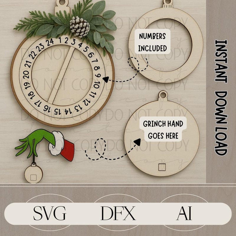 Grinch Countdown - Etsy