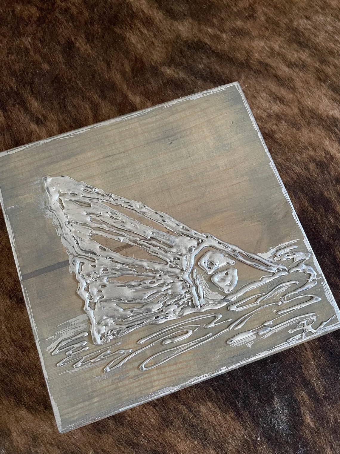 Fish Tail Painting Fish Tail Original Art Fish Tail Artwork Mini Fish ...