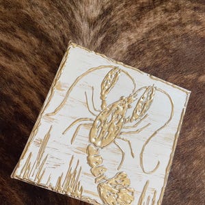 Crawfish Painting Crawfish Original Art Crawfish Artwork Mini Crawfish ...