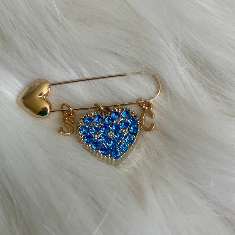 Heart Safety Pin - Etsy