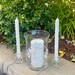 Glass Unity Candle Holder Set. Set of Three. Vinyl Wedding Monogram ...