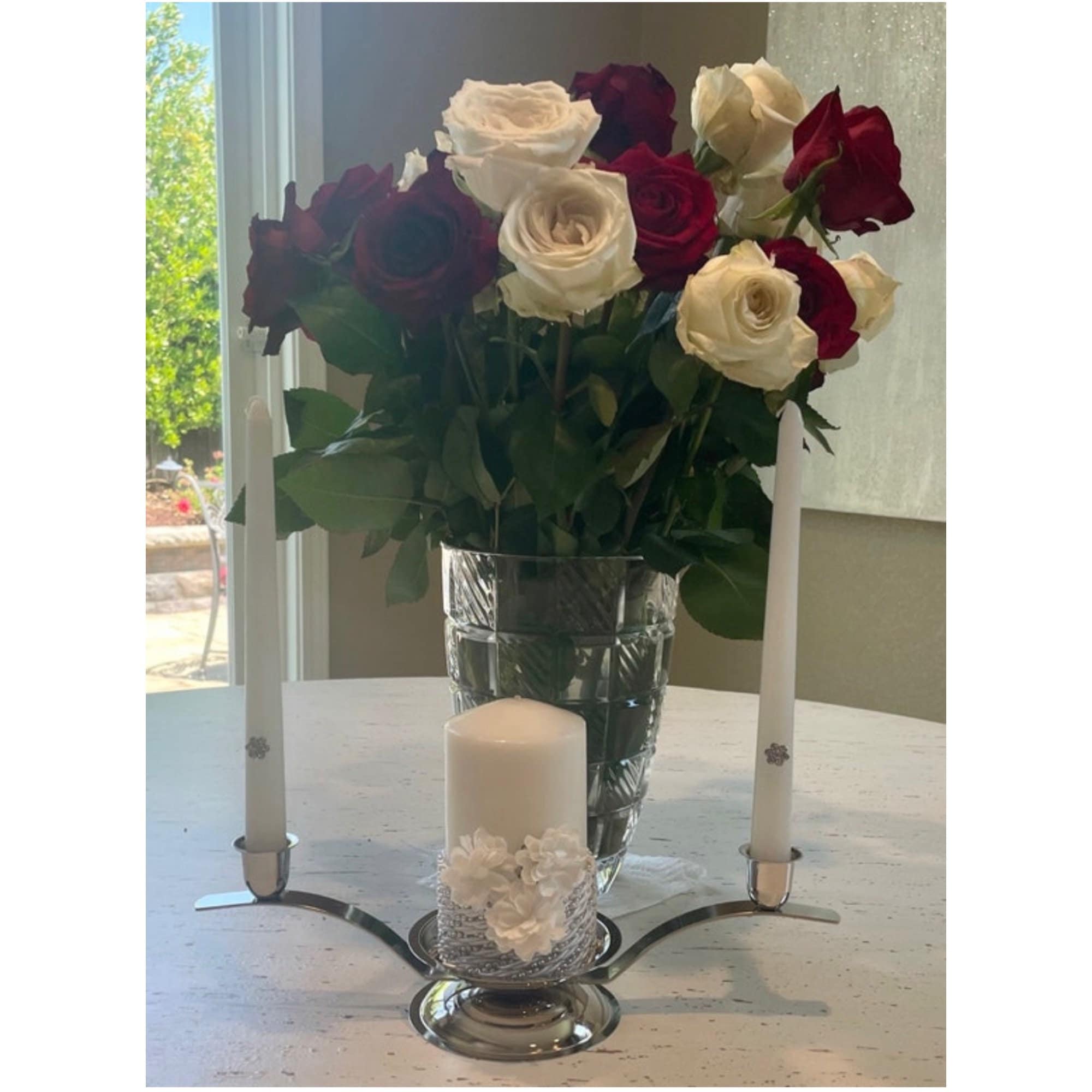 Silver Unity Candle Holder. Wedding Ceremony. Church Wedding. - Etsy