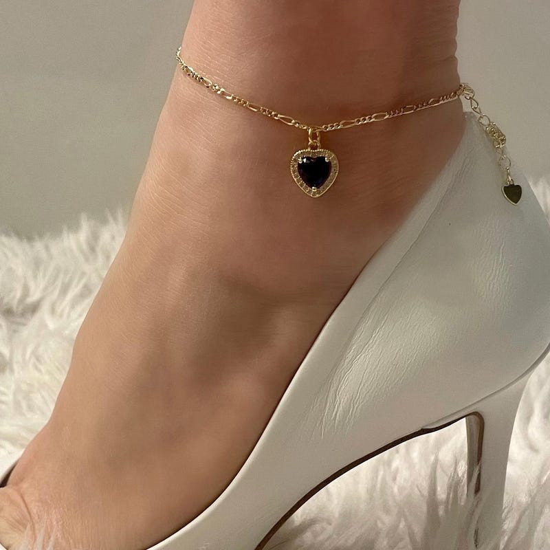 Stone Anklet - Etsy