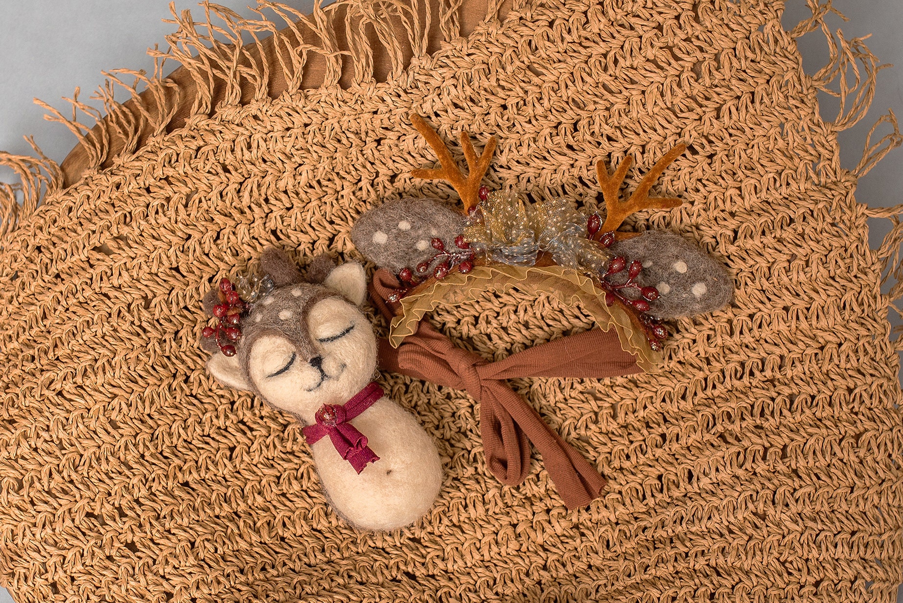 Photo Booth Props, Felt Bambi Deer, Newborn Baby Toys - Etsy
