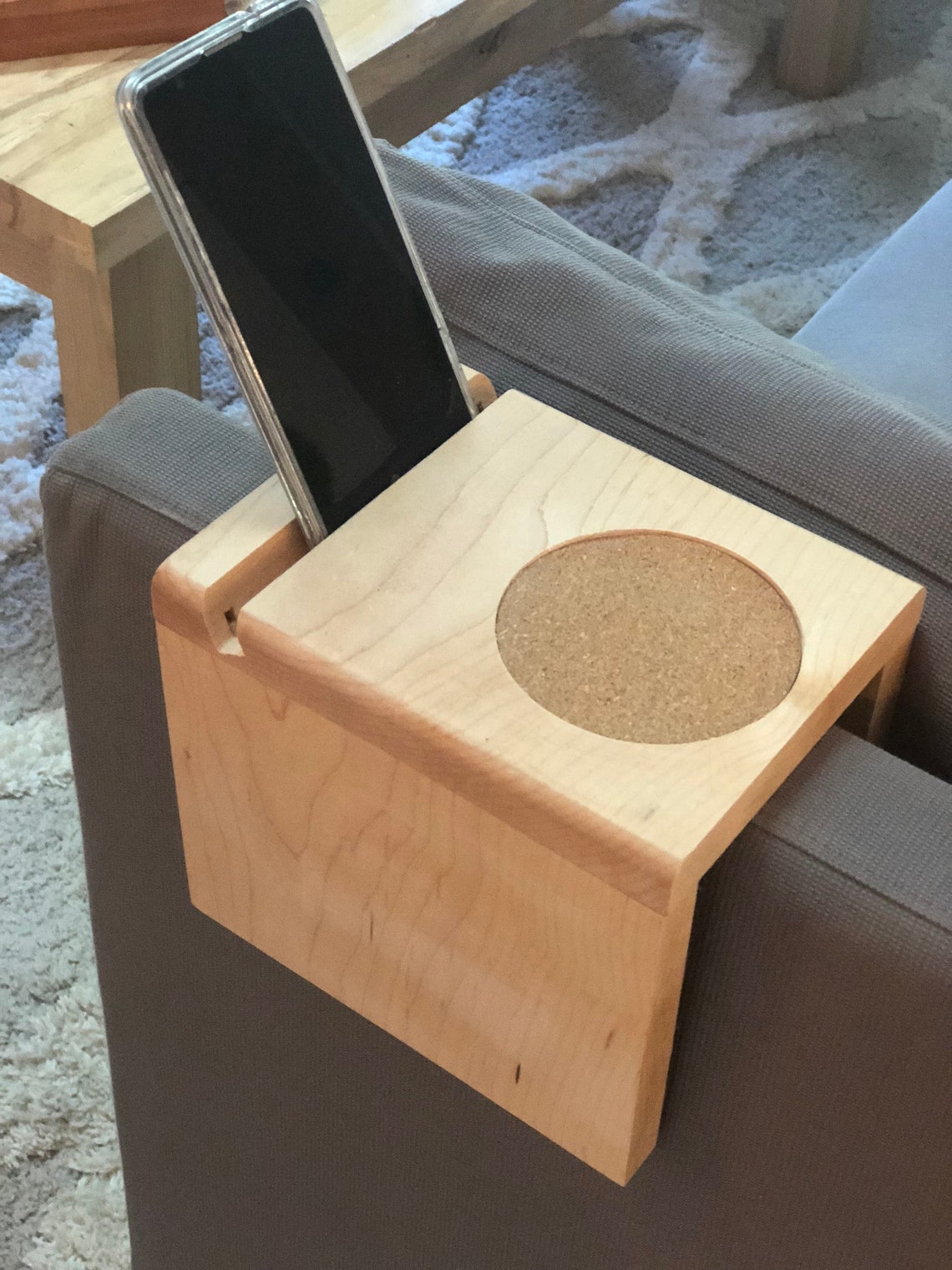 Custom Wood Coaster Wood Couch Sofa Couch Sofa Armrest Tray | Etsy