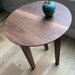 Solid Walnut 16 Round Side Table - Etsy