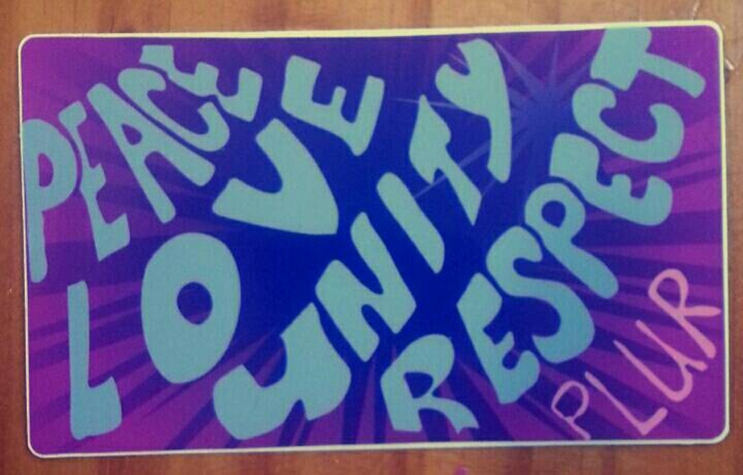 PLUR Stickers, Peace Love Unity Respect Stickers, Stickers, P.l.u.r ...