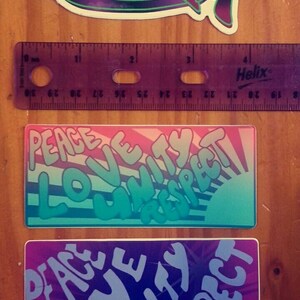 Peace Love Unity Respect Sticker, Stickers, Stickers, P.l.u.r., Peace ...