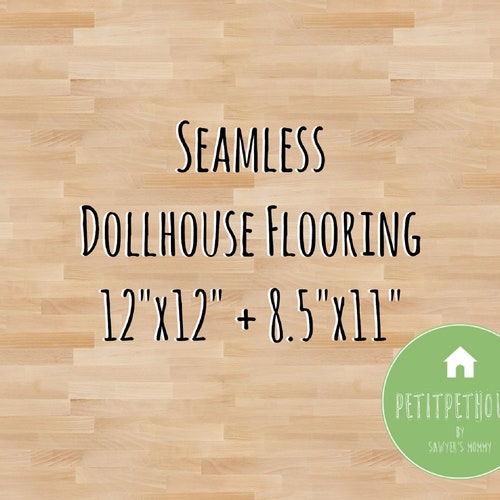 Printable Seamless Light Birch Wooded Floor Miniature - Etsy
