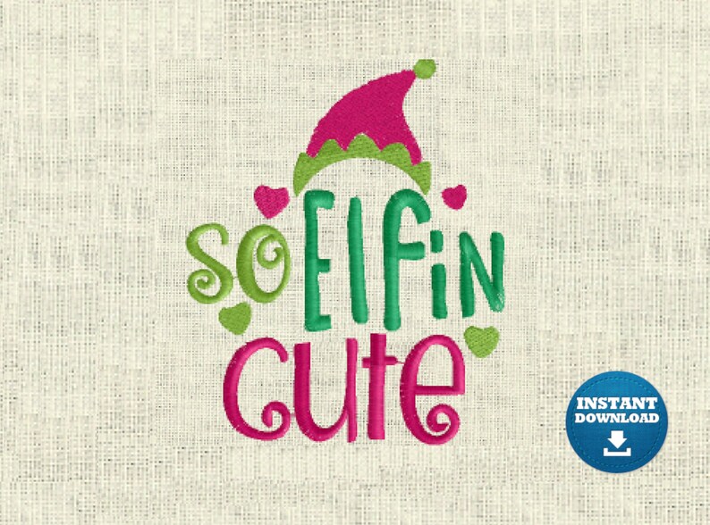 Christmas Machine Embroidery, so Elfin Cute Christmas Embroidery Design ...