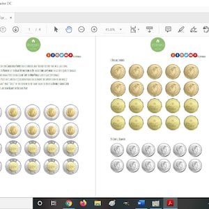 Printable Canadian CAD Money Coins (double Side) for Kids, Pretend Play ...