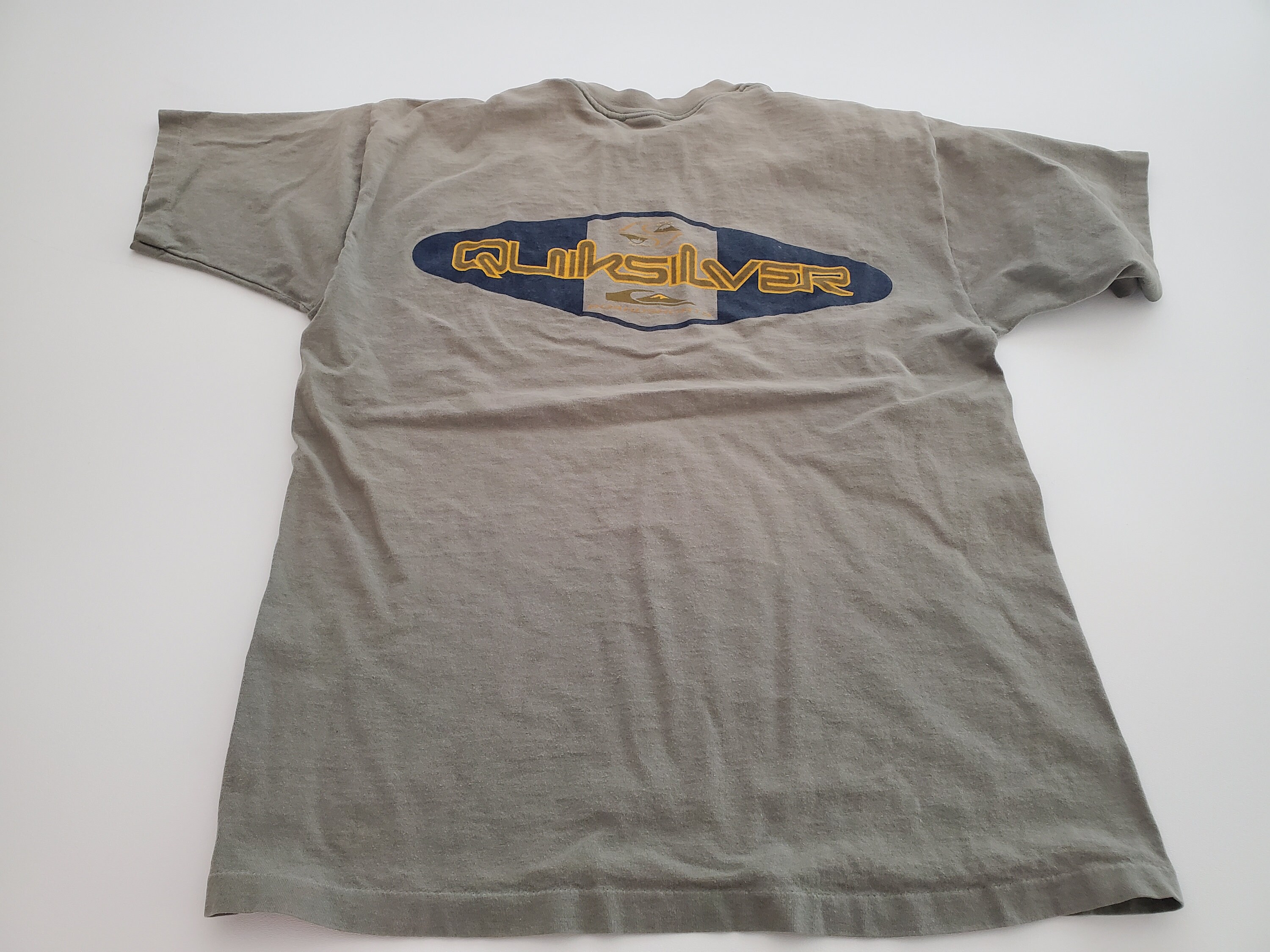 Vintage Quiksilver T Shirt Gray Single Stitch Size Large USA | Etsy