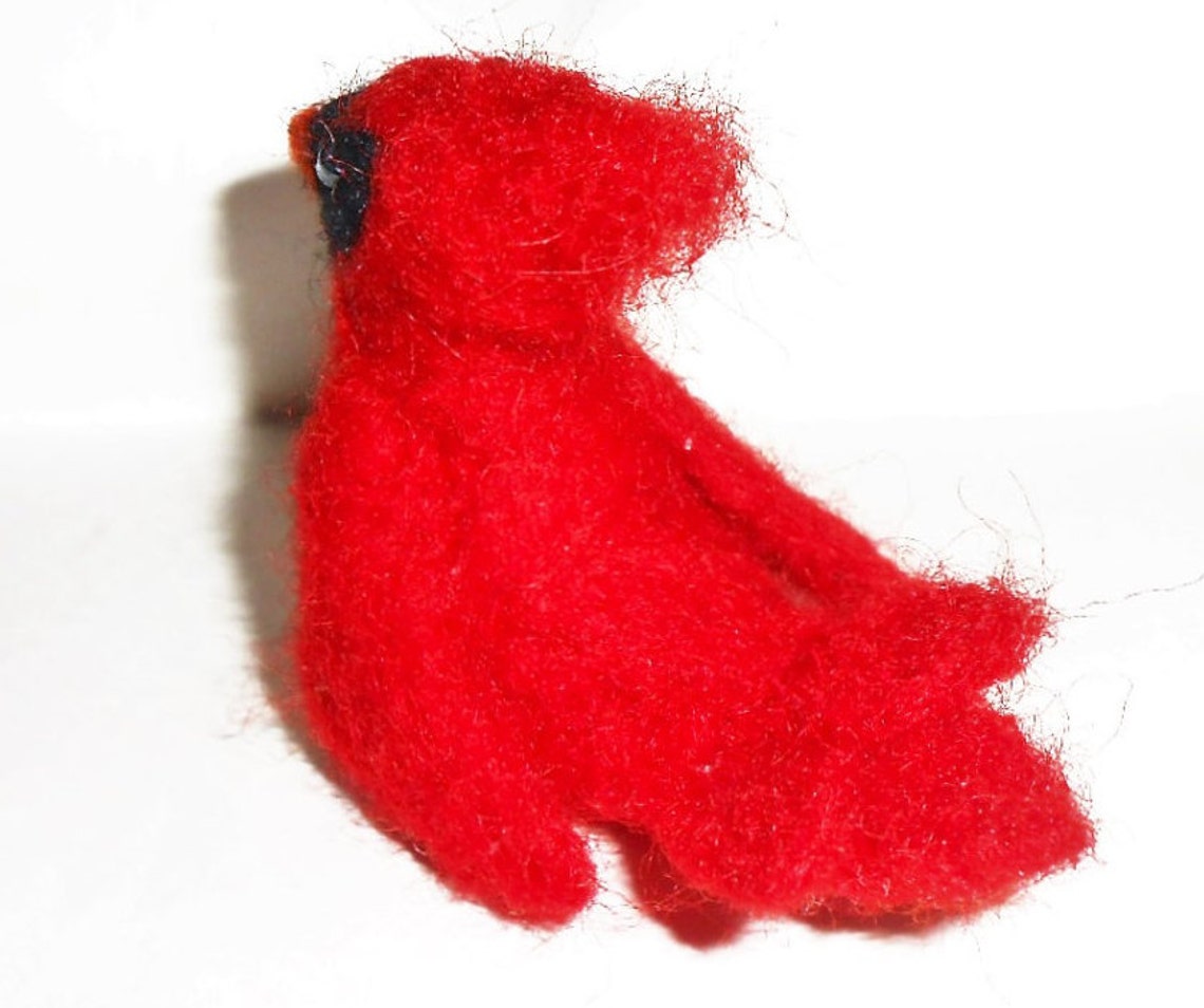 Red Cardinal Needle Felted Cardinal Cardinal Needle Felt - Etsy