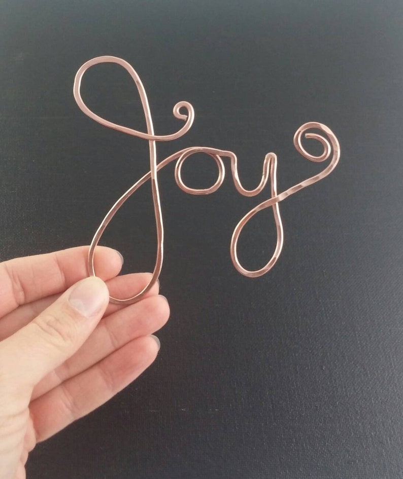 Custom Sign Wire Lettering Copper Silver Name Home Decor Party | Etsy