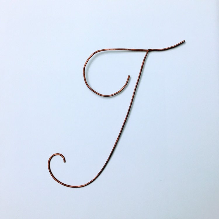 Capital Wire Cursive Letters Wedding Lettering Sign Nursery Decor - Etsy