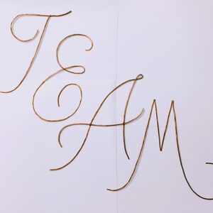 Capital Wire Cursive Letters Wedding Lettering Sign Nursery Decor - Etsy