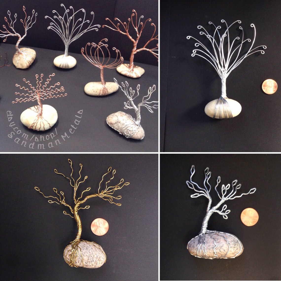 Tree Garden Art Wire Forest Sculptures by Sandman Metals | Etsy