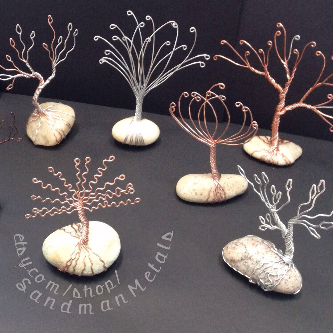 Tree Garden Art Wire Forest Sculptures by Sandman Metals - Etsy