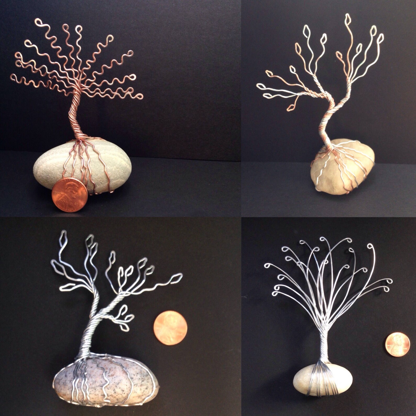 Tree Garden Art Wire Forest Sculptures by Sandman Metals - Etsy