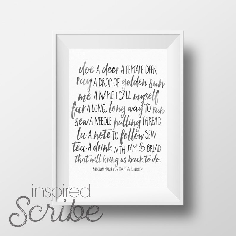 Doe Ray Me "teach Us to Sing" by Maria Von Trapp From Sound of Music ...