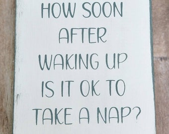 Take a Nap Sign - Etsy
