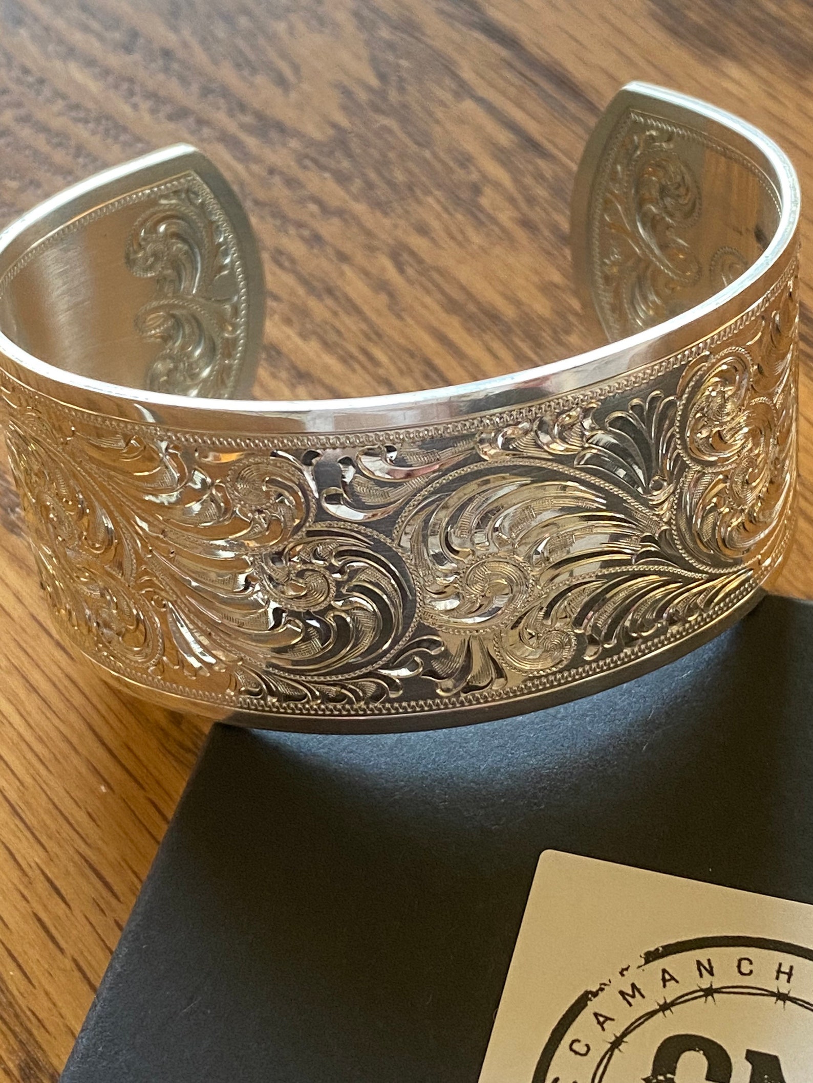 Sterling Silver Cuff Bracelet, Hand Engraved, Western Jewelry - Etsy