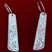 Sterling Silver Earrings, Hand Engraved, Western Bright Cut - Etsy