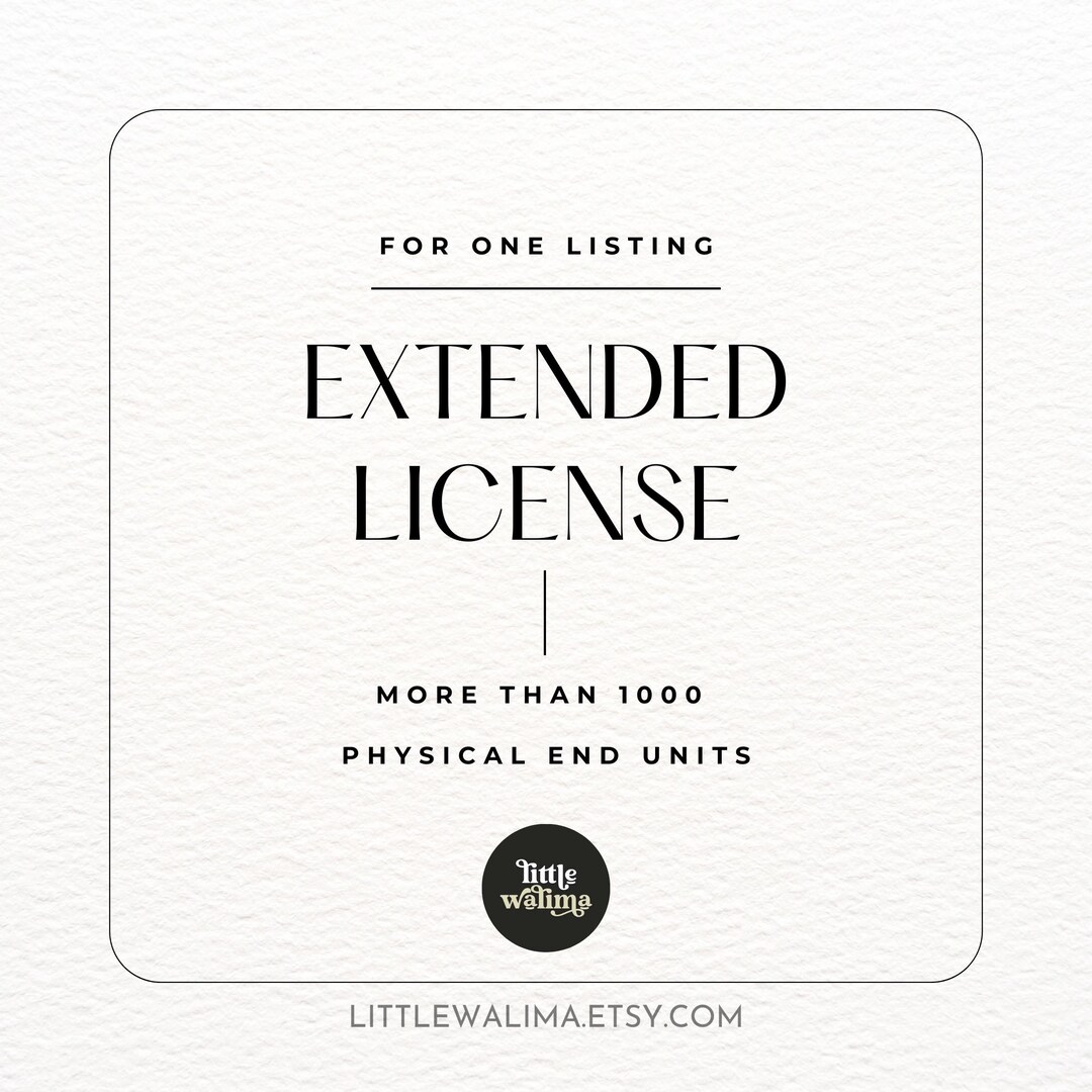Extended Use Commercial License for ONE Listing Only, for MORE Than ...