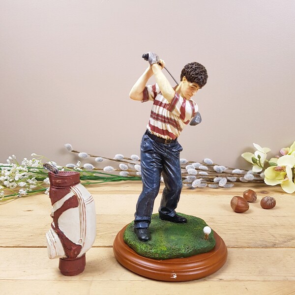 Golfer Figurine - Etsy