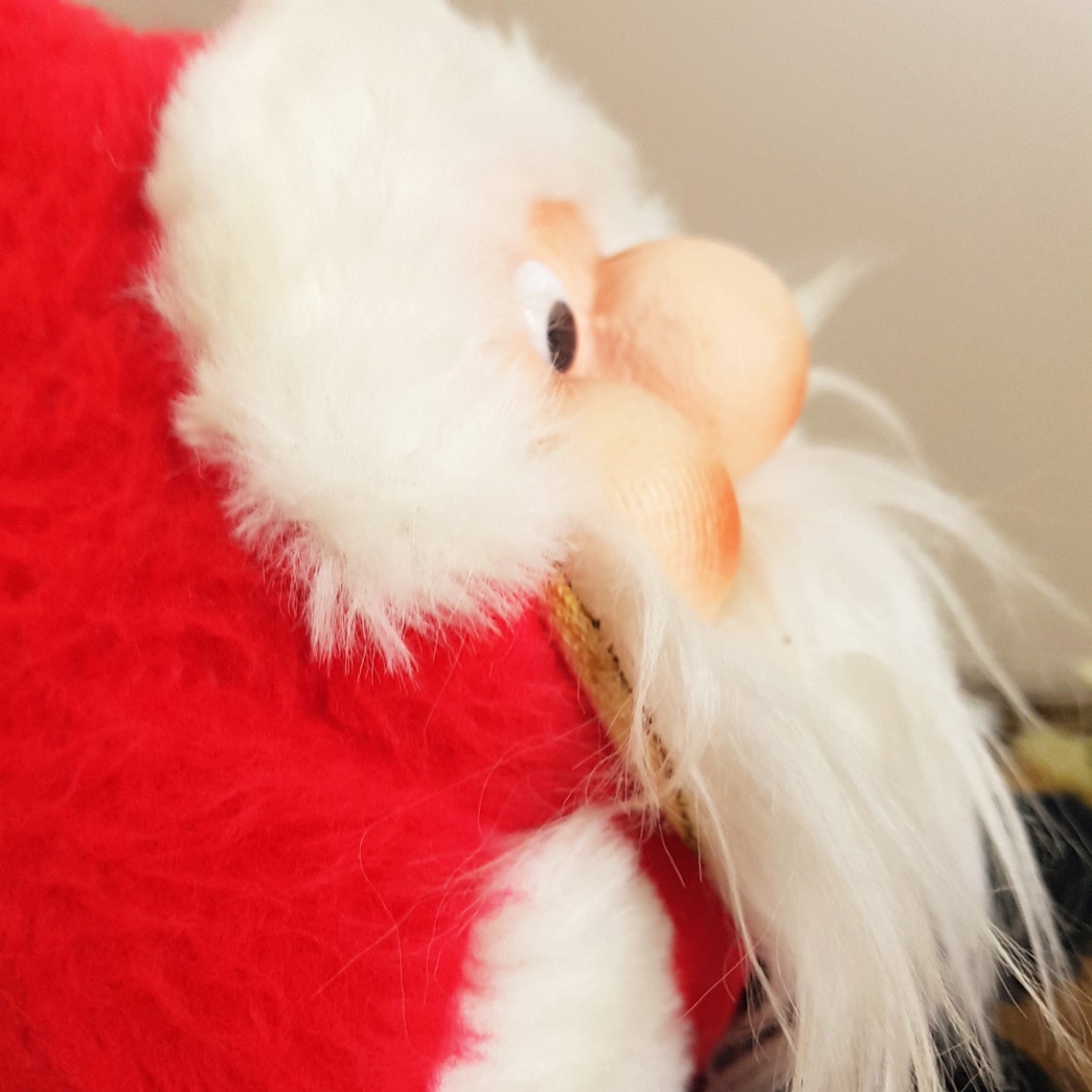 Vintage Stuffed Santa Claus 1980's Christmas Gift - Etsy