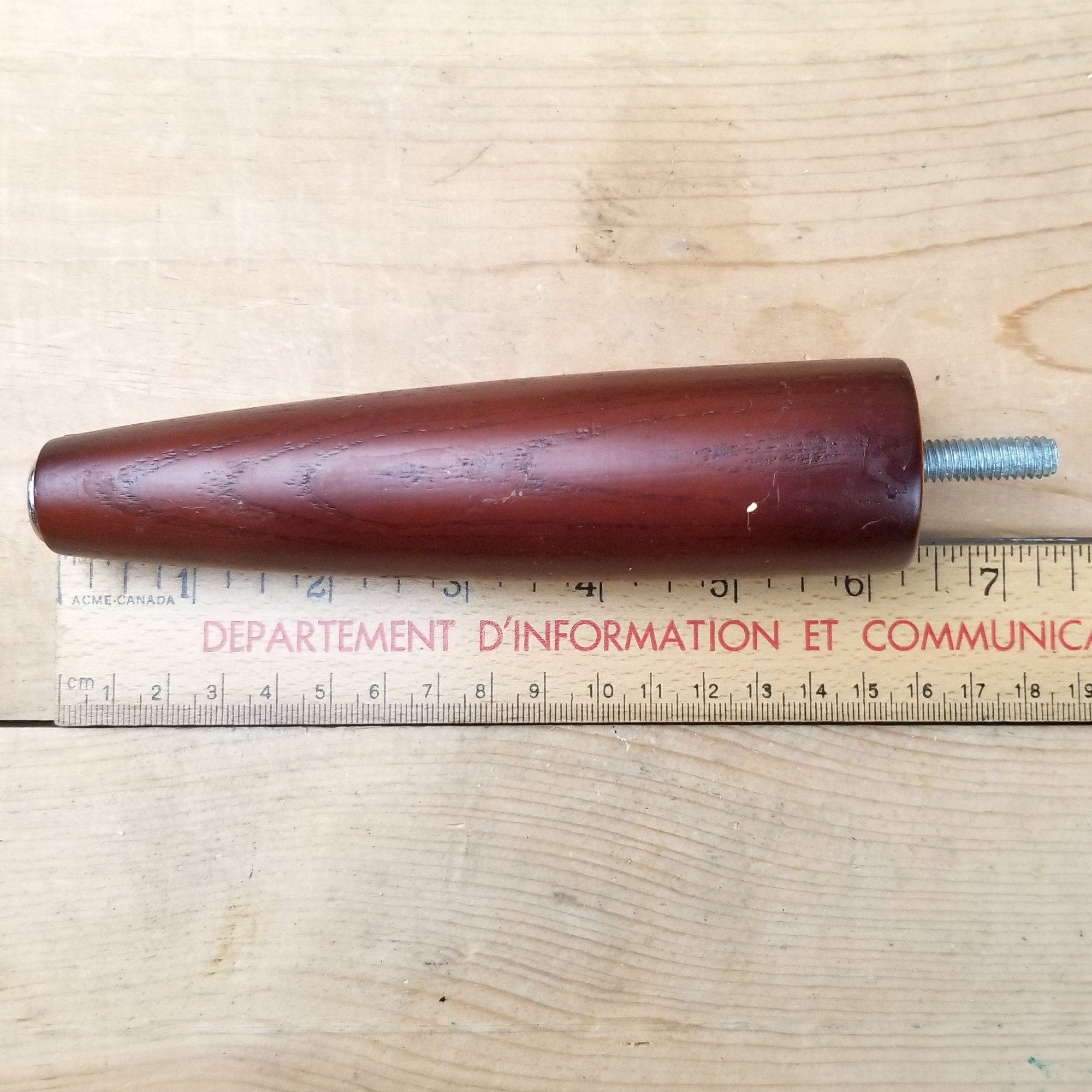 Vintage wooden legs Set of 4 Furniture Retro Decor Mid | Etsy