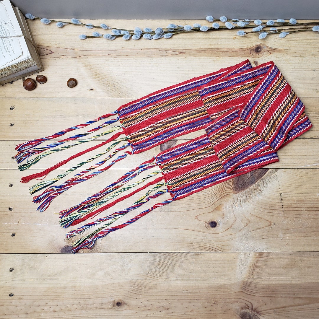 Small Vintage Metis Arrow Sash Quebec Winter Carnival Belt Ceinture ...