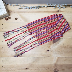 Small Vintage Metis Arrow Sash Quebec Winter Carnival Belt Ceinture ...