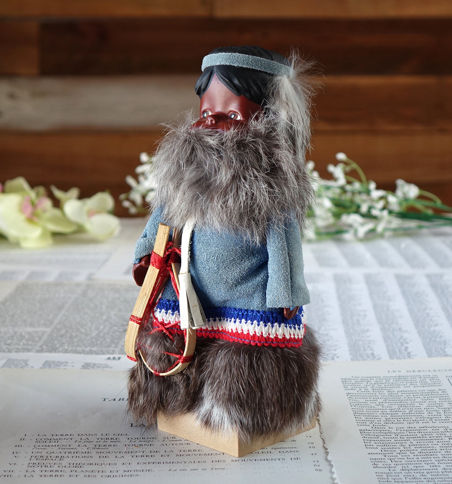 Vintage Eskimo Native Amerindian Inuit Doll With Snowshoes - Etsy Canada