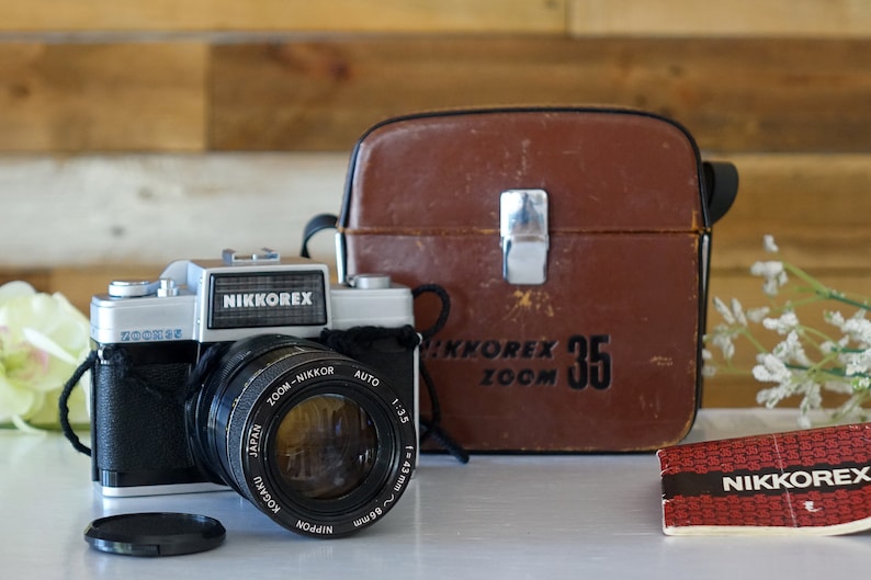 Nippon Kogaku Tokyo Nikon Nikkorex Zoom 35 SLR Camera W/43-86mm Zoom ...