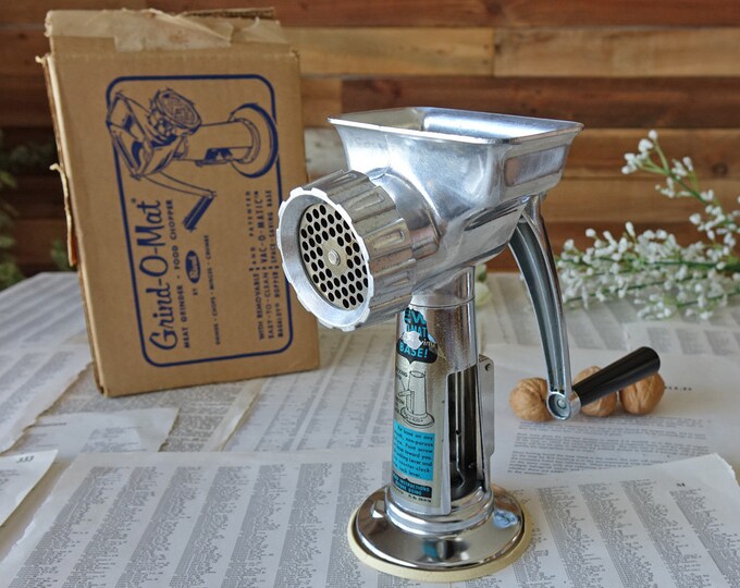 Grind-o-mat Meat Grinder Salad Grinder Vintage Rival Small Appliance ...