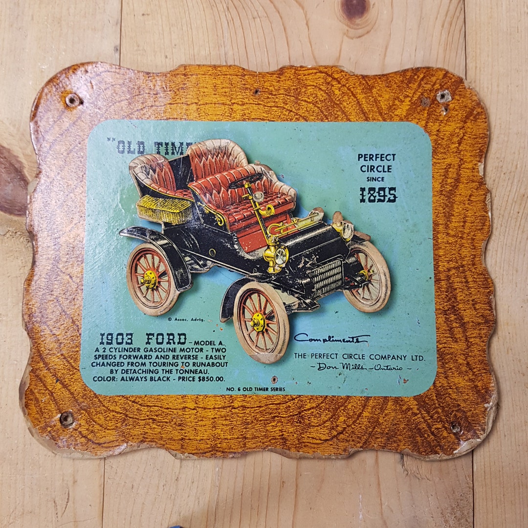 1903 Ford Model A Advertisement Old Timer 3D Ad Vintage Classic Car Man ...