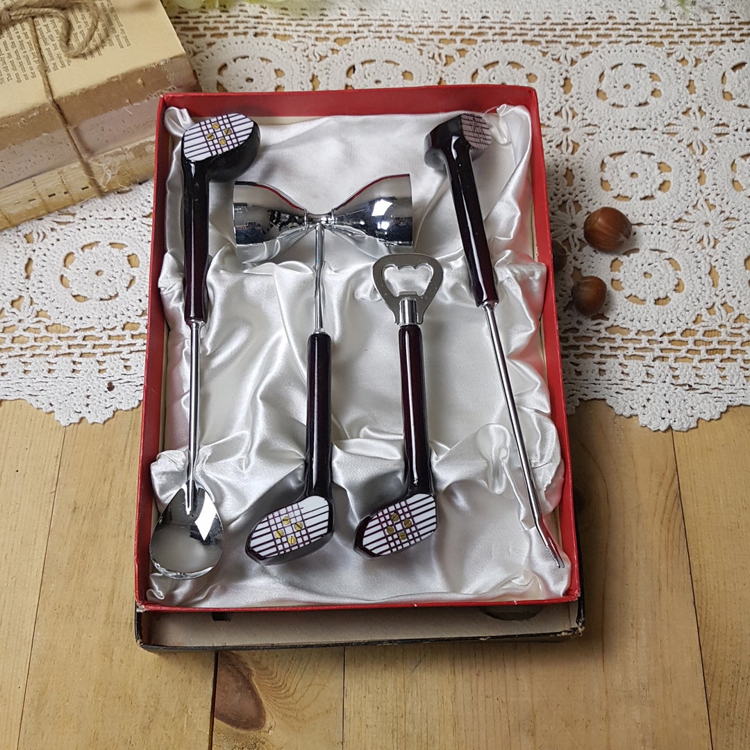 Vintage Bar Set Golf 4 Piece Made in Japan in Box - Etsy