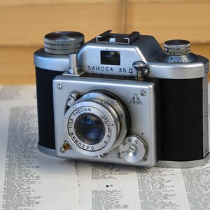 Film Camera 35 Mm Samoca 35 II Lens C.ezumar 50mm F3.5 Retro Camera ...
