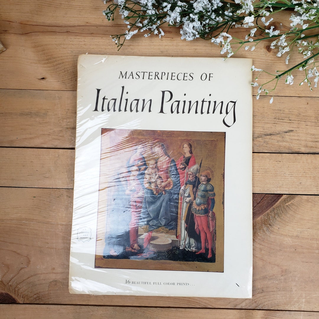 ITALAN PAINTING Art Book 16 Vintage Prints Home Decor Affordable Art ...