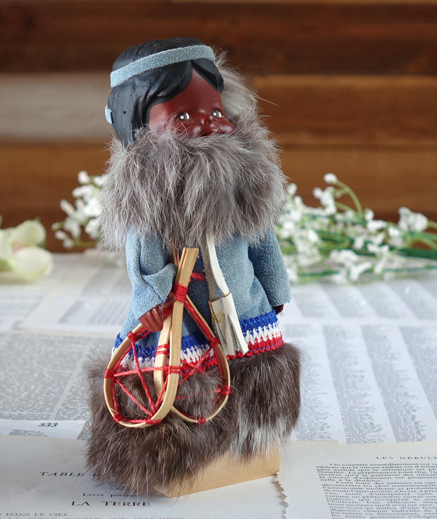Vintage Eskimo Native Amerindian Inuit Doll With Snowshoes - Etsy Canada