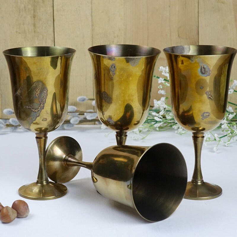 Brass Goblet - Etsy