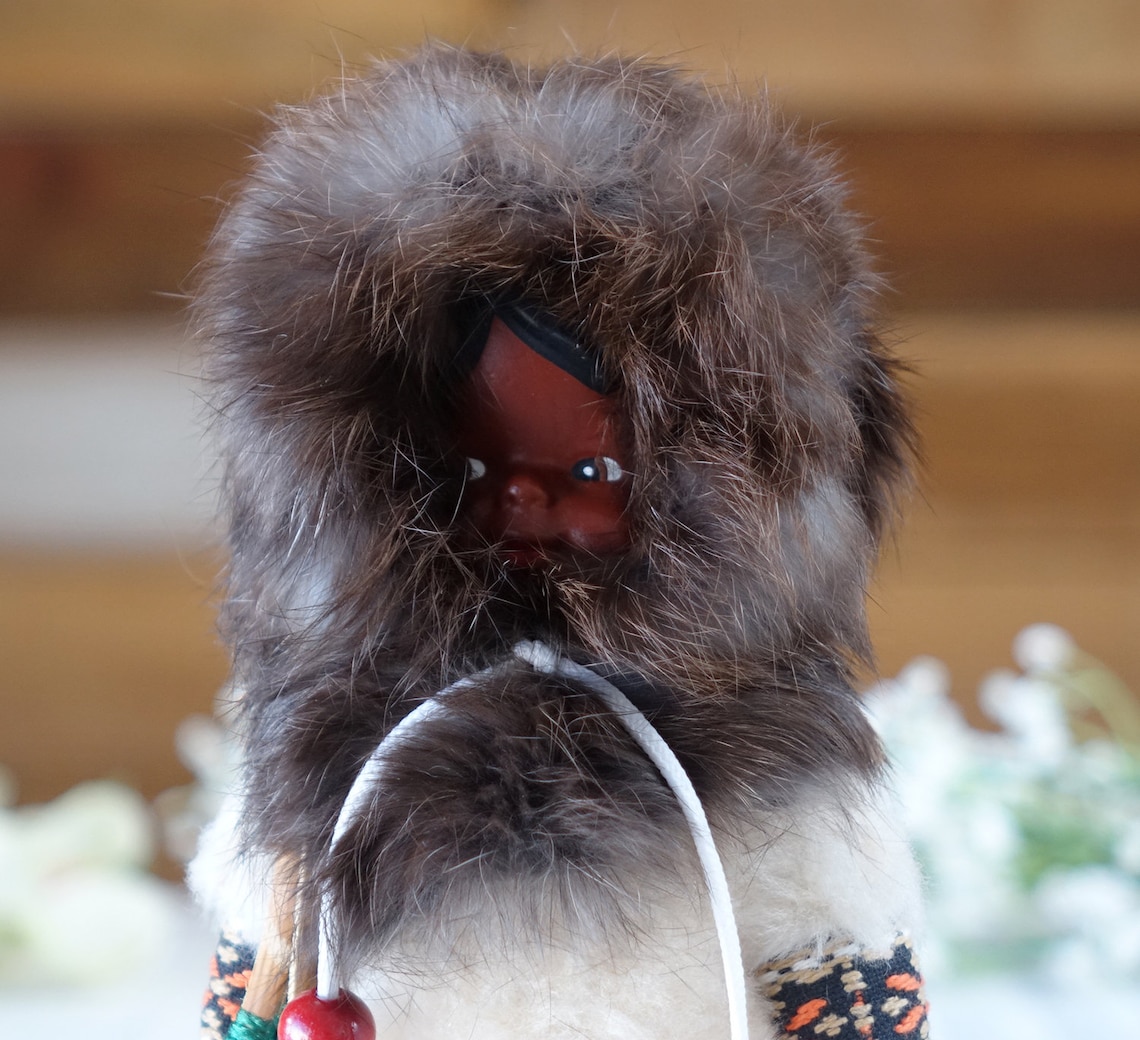 Vintage Eskimo Doll Native Amerindian Inuit Doll With - Etsy